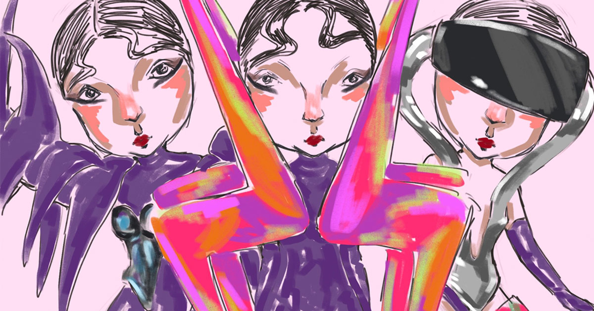 Cassie Lee x Drawing Cabaret Couture - Jack Irving "Quixotic" - Draw A ...